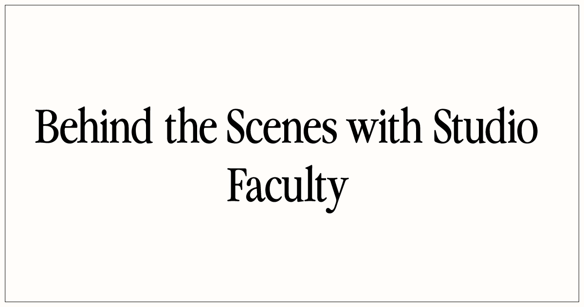 Behind the Scenes with Studio Faculty - Jen Hail - Creative Front End ...